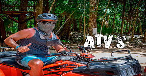 Adventure at the jungle in Cancun: ATV, zipline and cenote ...